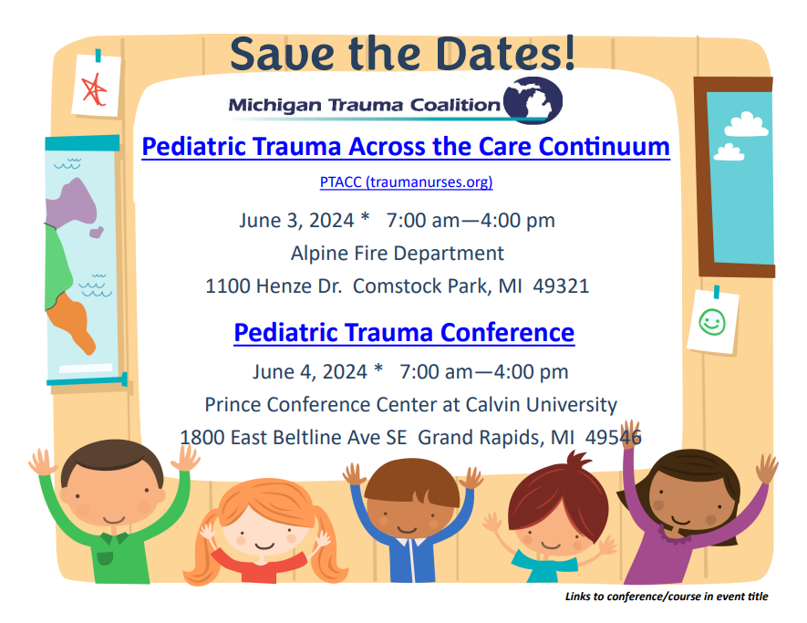 MTC Conferences, Courses, & Meetings - Michigan Trauma Coalition